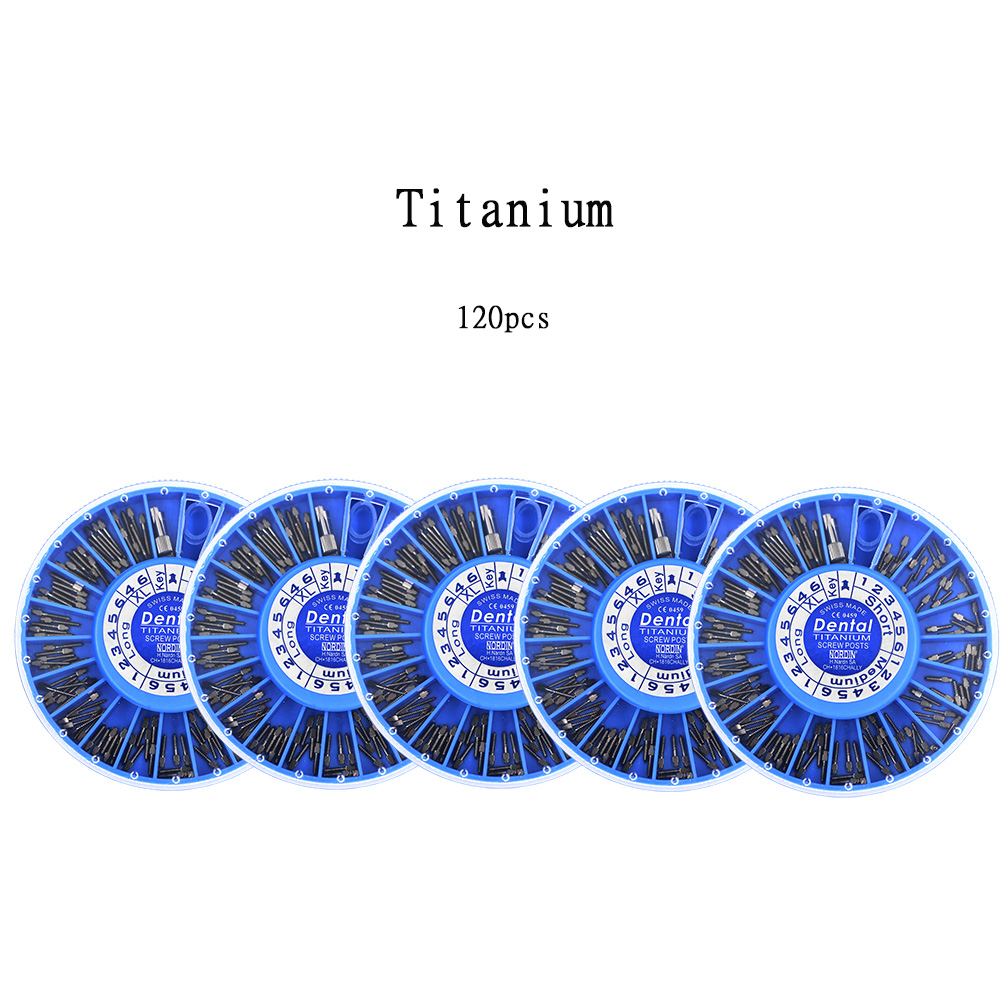 5kit Assorted Dental endodontic Pure TITANIUM SCREW POST with tools ...