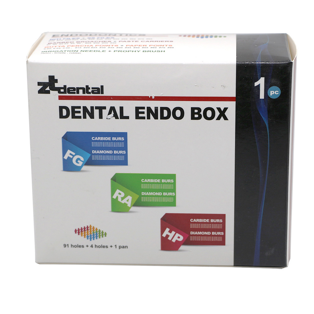 1pc Dental endo box 91 holes Endo Storage & Disinfection Box white ...