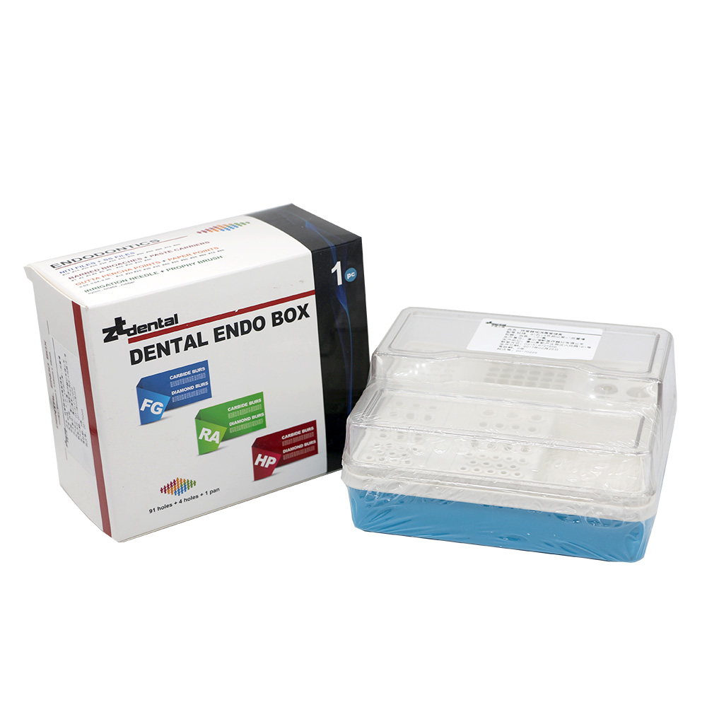 1pc Dental endo box 91 holes Endo Storage & Disinfection Box white ...