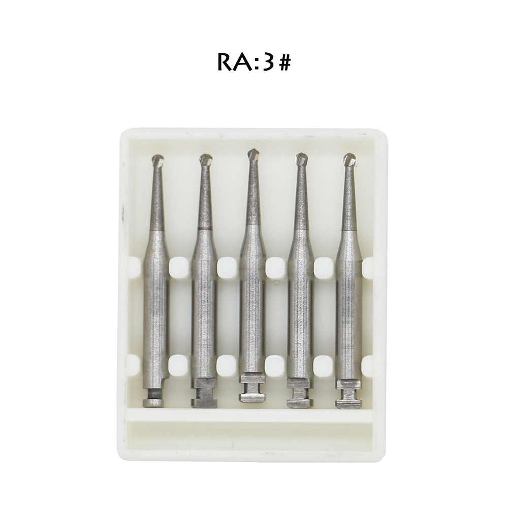 5 PCS Dental bur Latch Carbide Burs RA3 for Low Speed Handpieces - Bomaoer