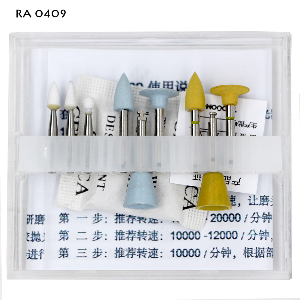 Dental porcelain high polishing kits RA 0409 For low speed handpiece ...