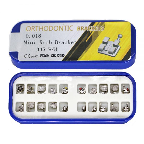 1 kit Dental orthodontic mental bracket brace mini roth 018 345 with ...