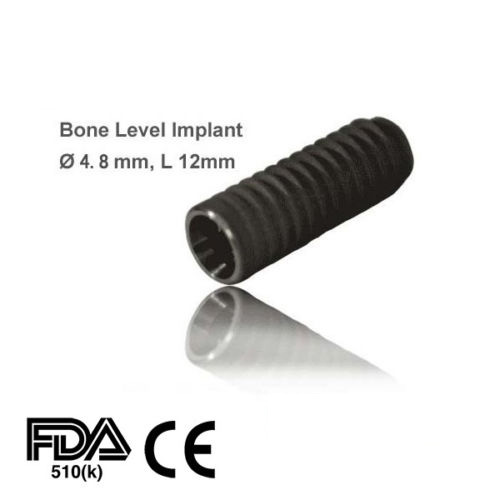 Straumann Compatible Bone Level Dental Implant, D4.8 mm, L12 mm (RC ...