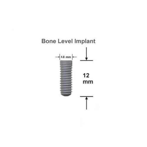 Straumann Compatible Bone Level Dental Implant, D4.8 mm, L12 mm (RC ...