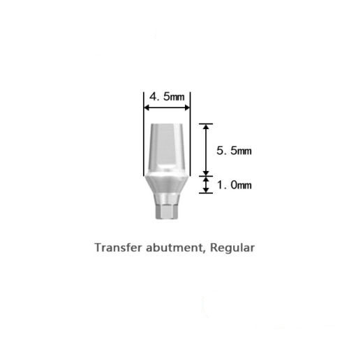 Osstem TSⅢ & Hiossen ETⅢ Compatible RC transfer abutment φ4.5 GH1 H5.5（331060） - Bomaoer